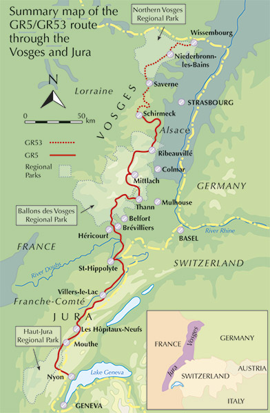 GR5 Trail – Vosges and Jura Guidebook |… | Cicerone Press
