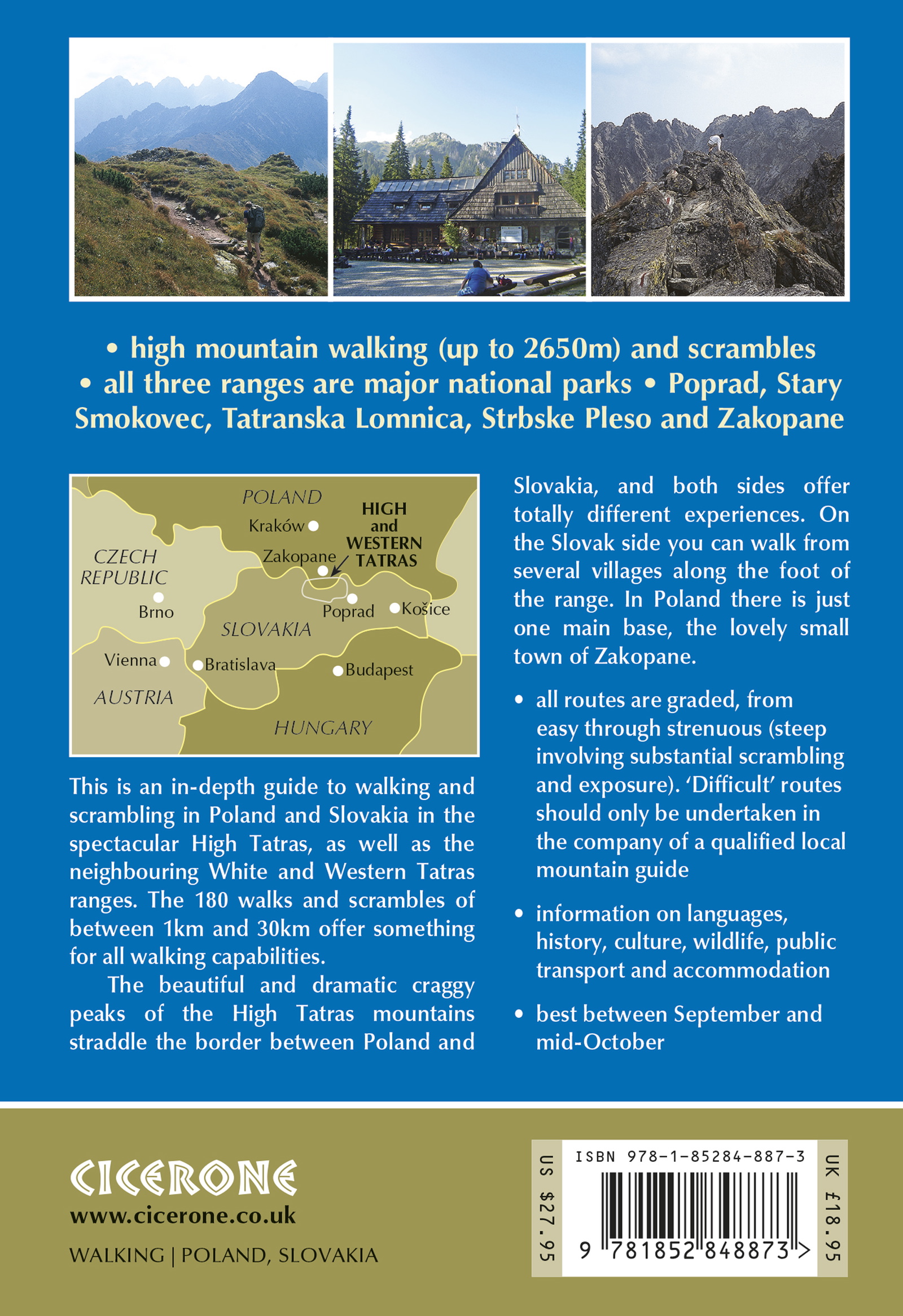 The High Tatras | 180 Walking & Scrambling Routes in… | Cicerone Press