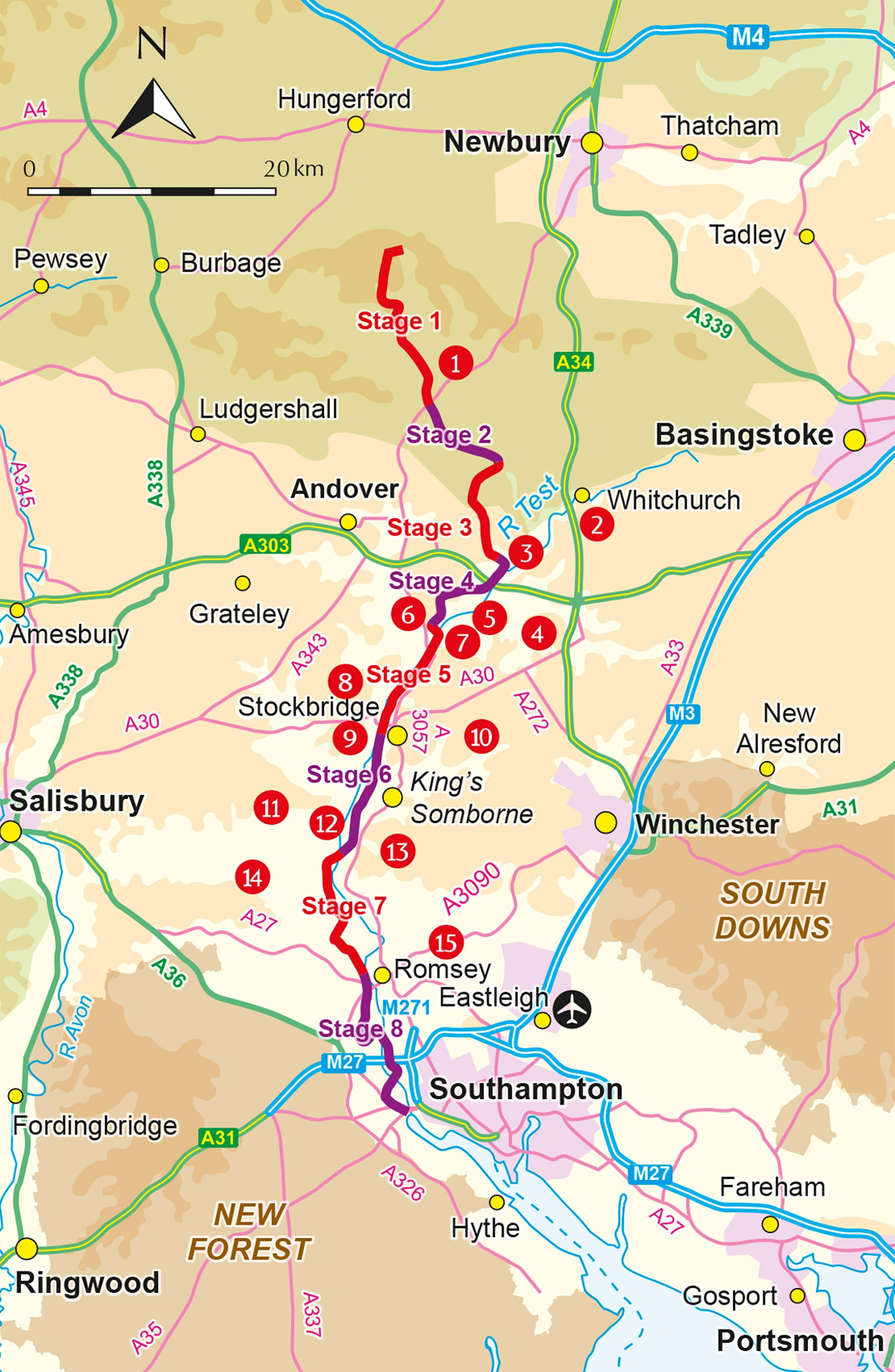 Hampshire Test Way and 15 Day Walks in the Test… | Cicerone Press