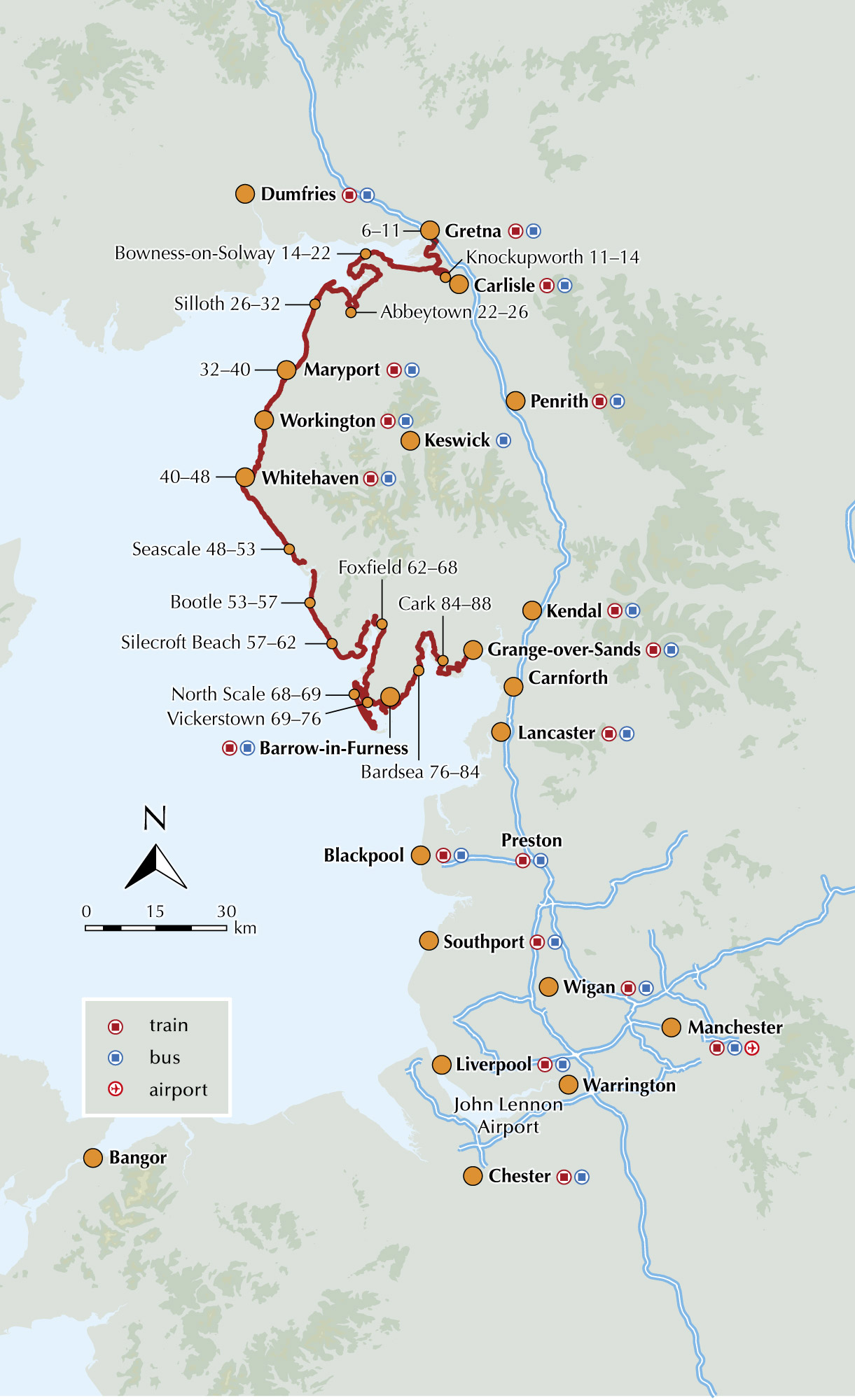 KCIII England Coast Path Map Booklet: Cumbria… | Cicerone Press