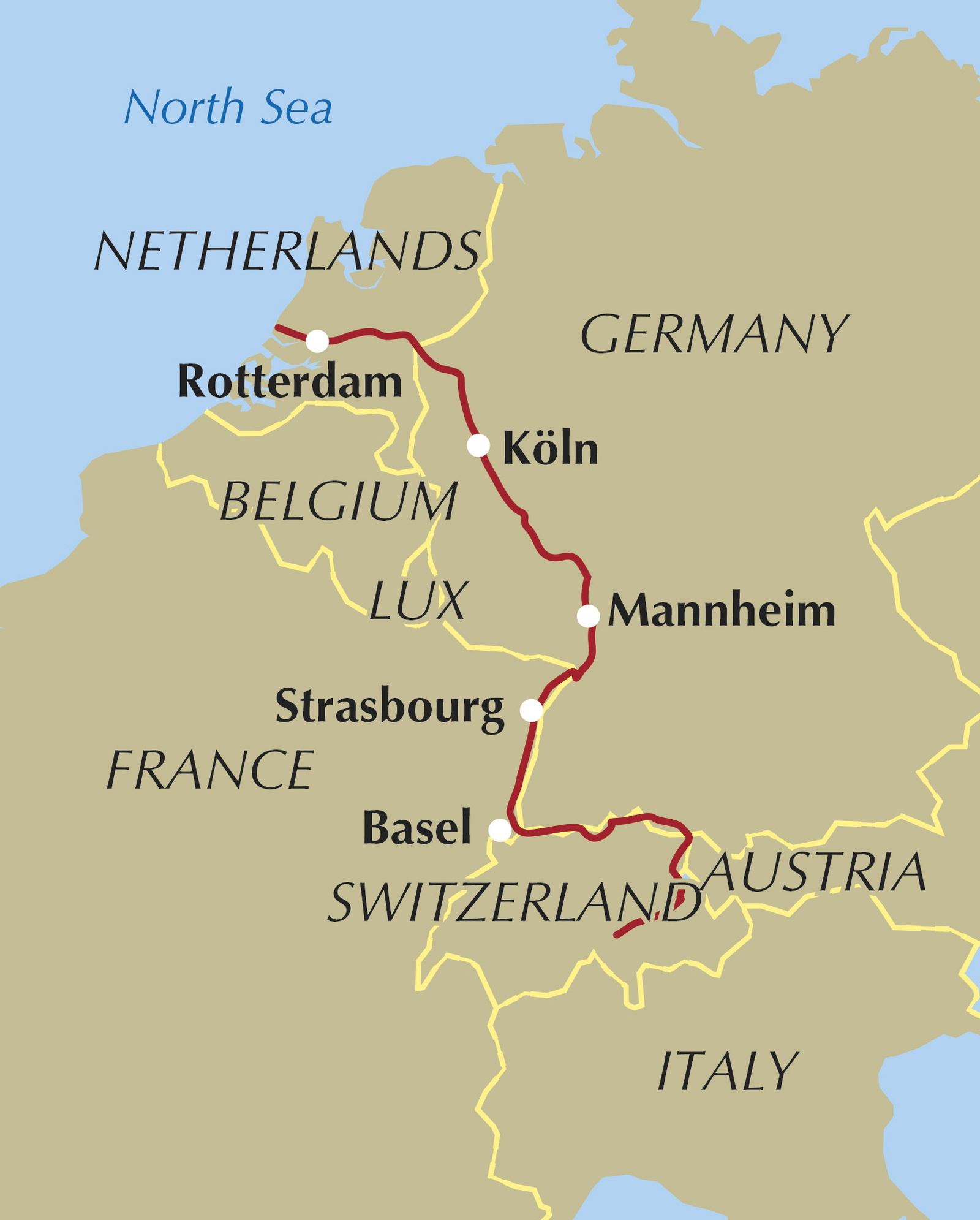 Rhine Cycle Route Guidebook | EuroVelo 15 | Cicerone Press