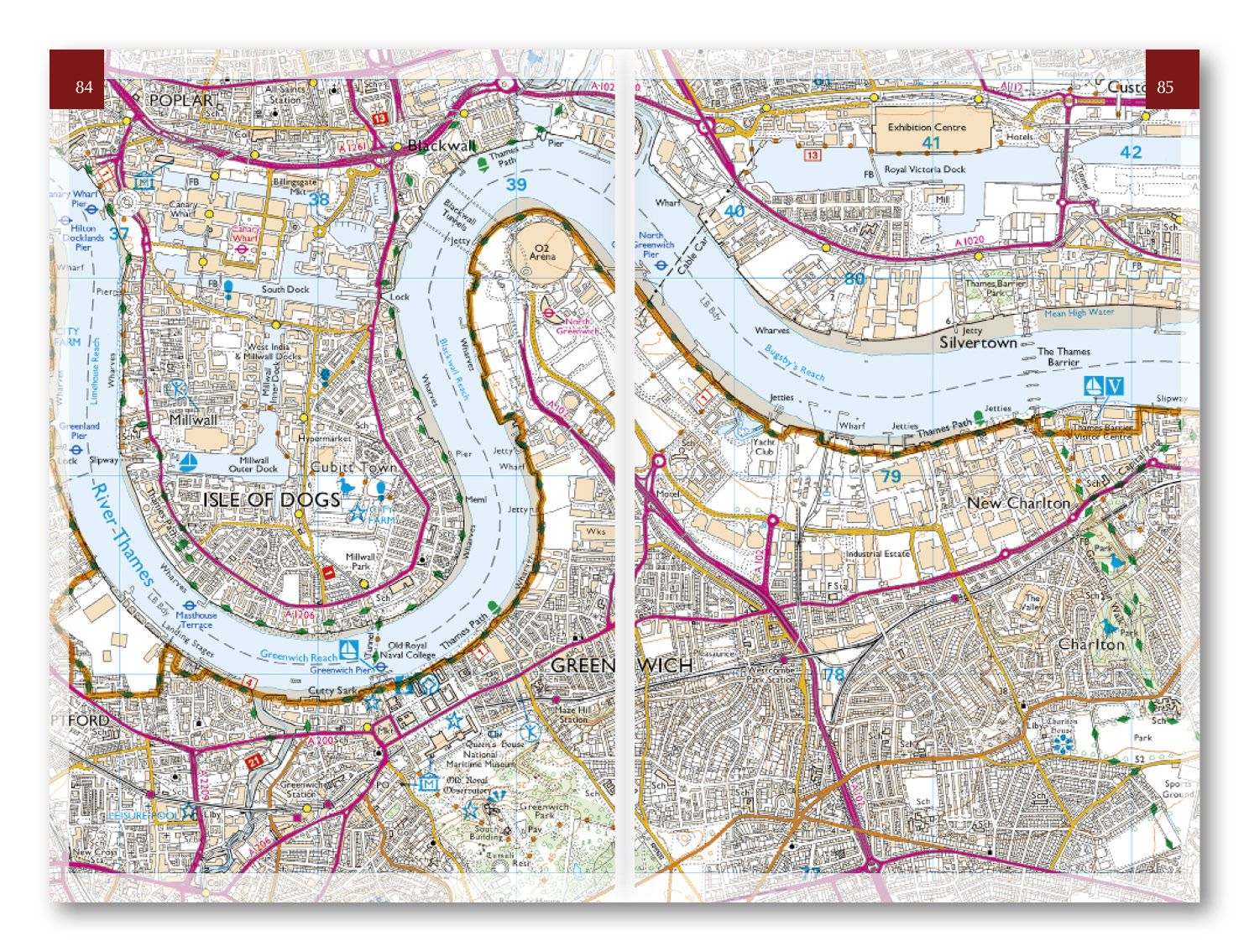 The Thames Path Map Booklet – OS 1:25,000 National… | Cicerone Press