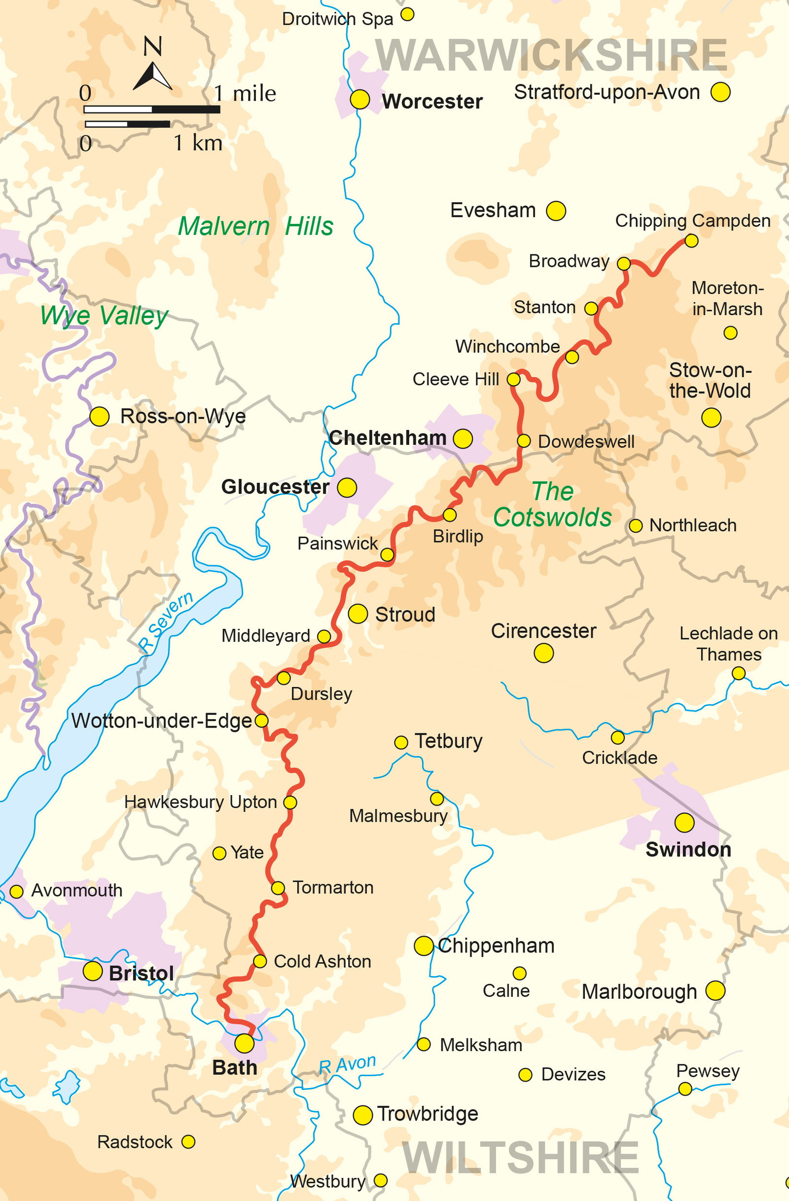 The Cotswold Way | National Trail Guidebook | OS Maps | Cicerone Press