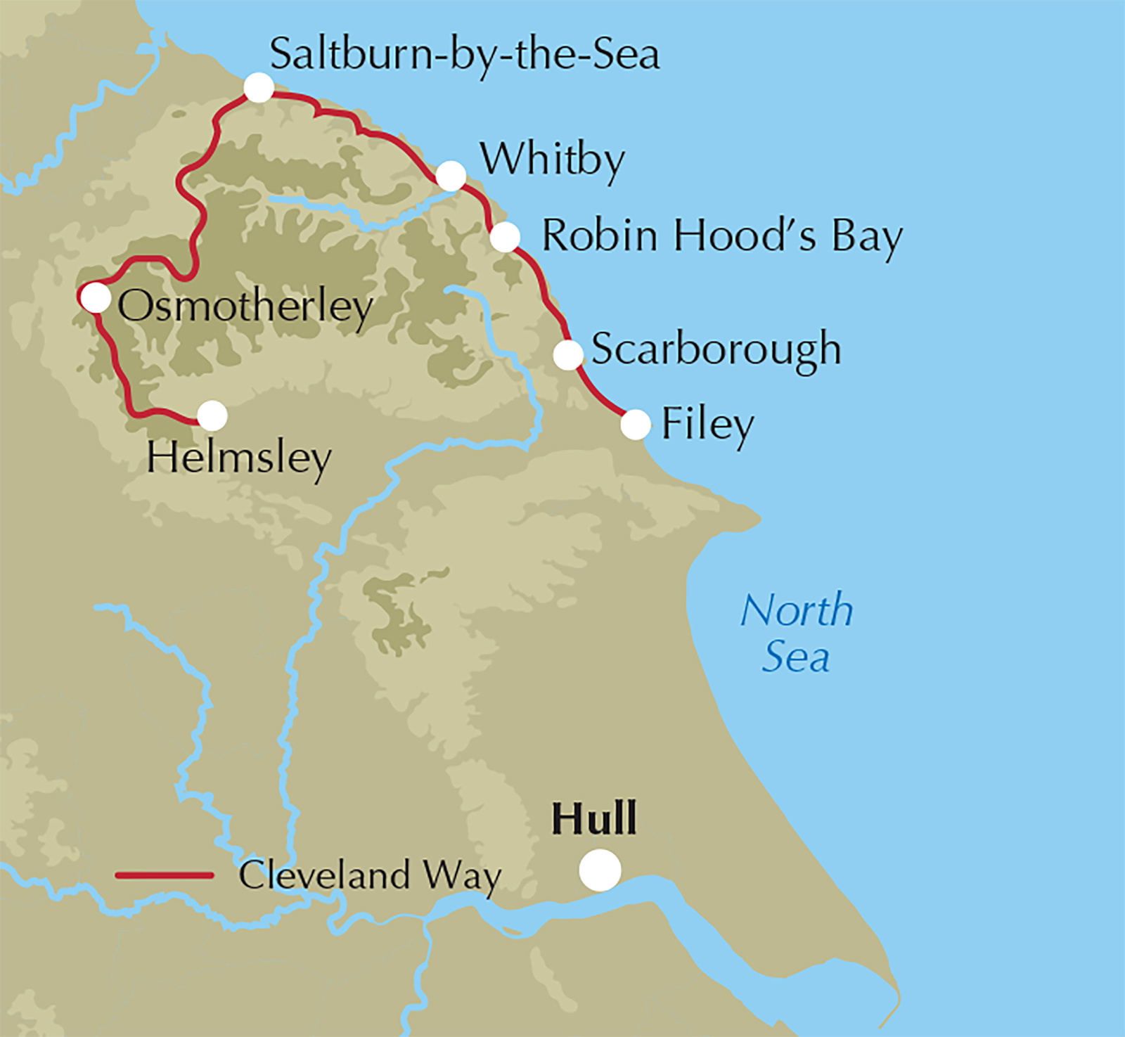 The Cleveland Way Map Booklet | Complete OS Maps for… | Cicerone Press