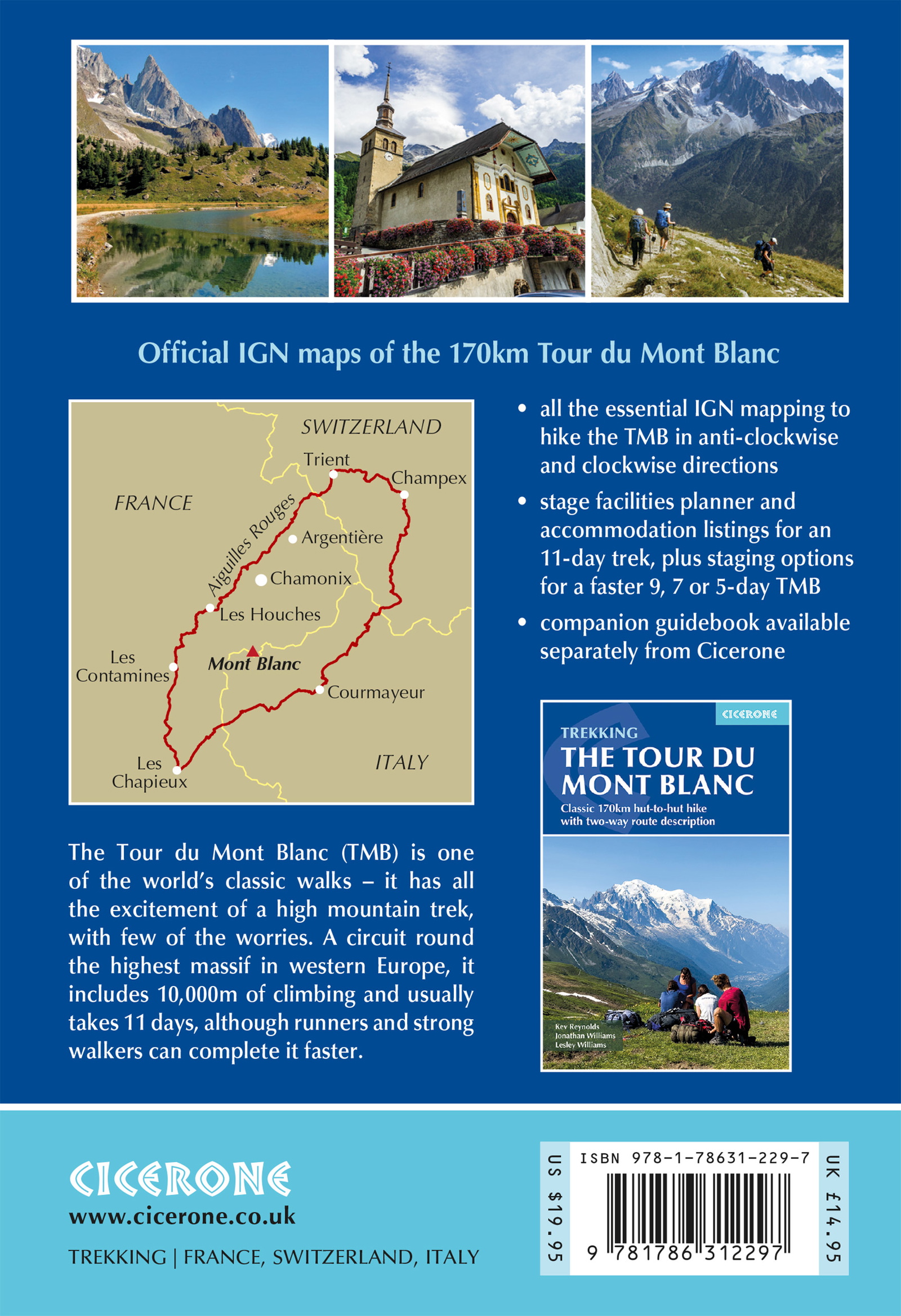 Tour du Mont Blanc Map Booklet | Complete IGN Maps… | Cicerone Press