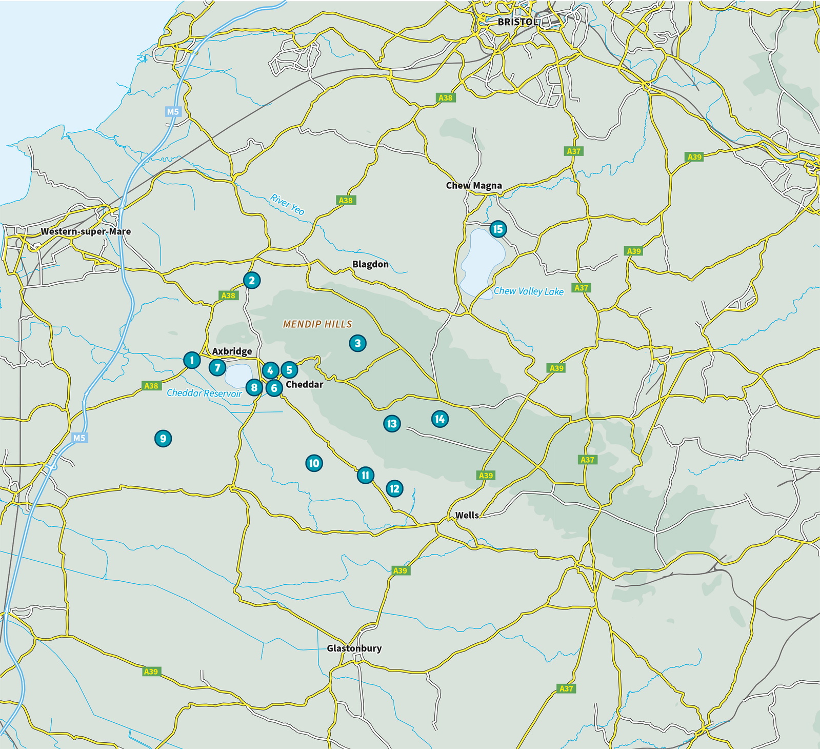 Cheddar and the Mendips | 15 Short Walks | Guidebook | Cicerone Press